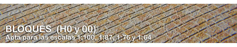 Self-adhesive 3D texture sheets for scale models H0 and 00
