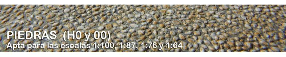 Self-adhesive 3D texture sheets for scale models H0 and 00