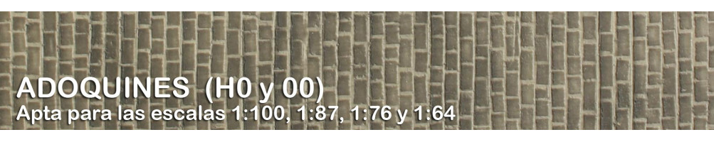 Self-adhesive 3D texture sheets for scale models H0 and 00