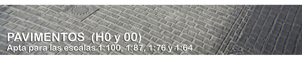 Self-adhesive 3D texture sheets for scale models H0 and 00
