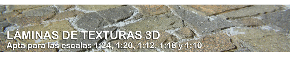 Self-adhesive 3D textures for large scale modeling