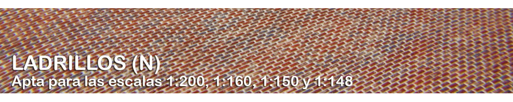 Self-adhesive 3D texture sheets for scale models N