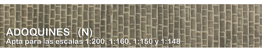 Self-adhesive 3D texture sheets for scale models N